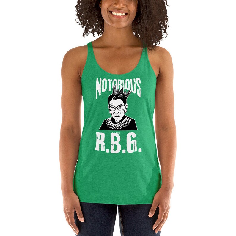 Ruth Bader Ginsburg Shirt Notorious RBG Women's Racerback | Etsy