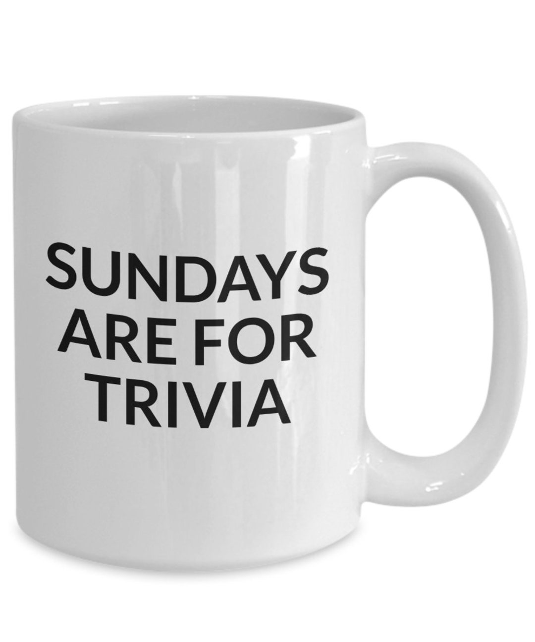 Sundays Are for Trivia Night Prize Sunday Pub Quiz Team Coffee Mug - Etsy