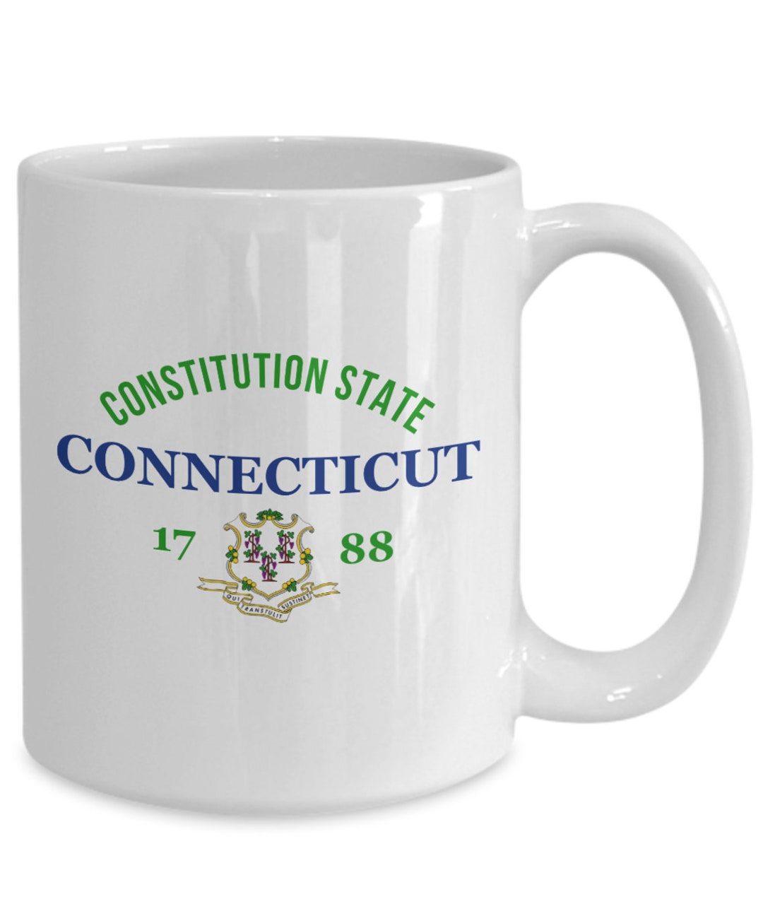 Connecticut Pride Flag Native Home Connecticuter Coffee Mug - Etsy