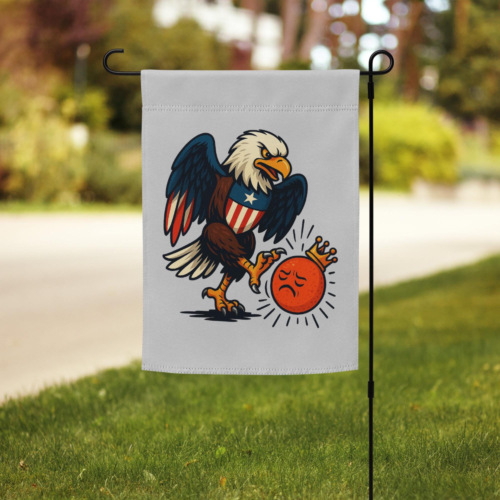 Bald Eagle Booting the Orange King Pro Democracy Garden Flag - Etsy
