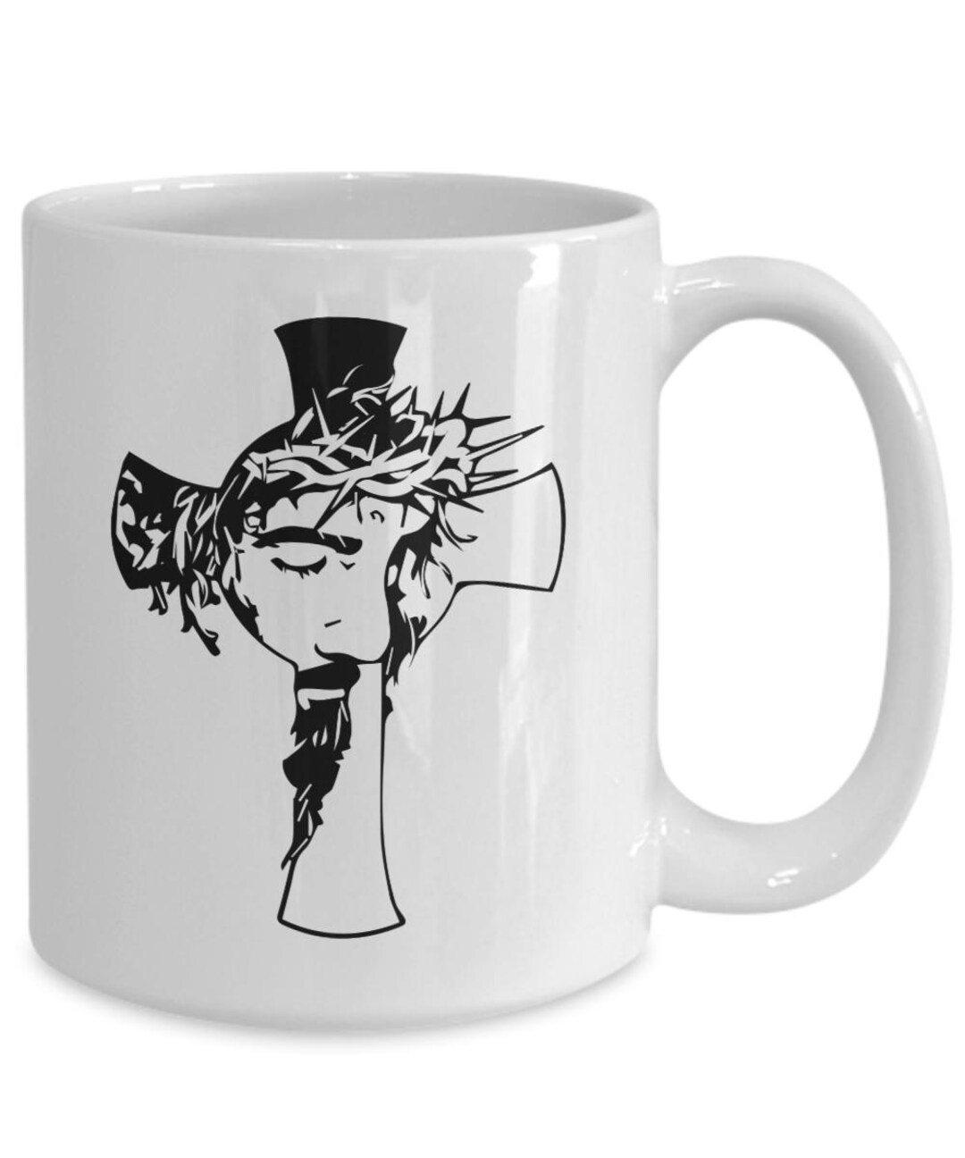 Crown of Thorns Cross Reflection Jesus Christ Easter Coffee Mug - Etsy