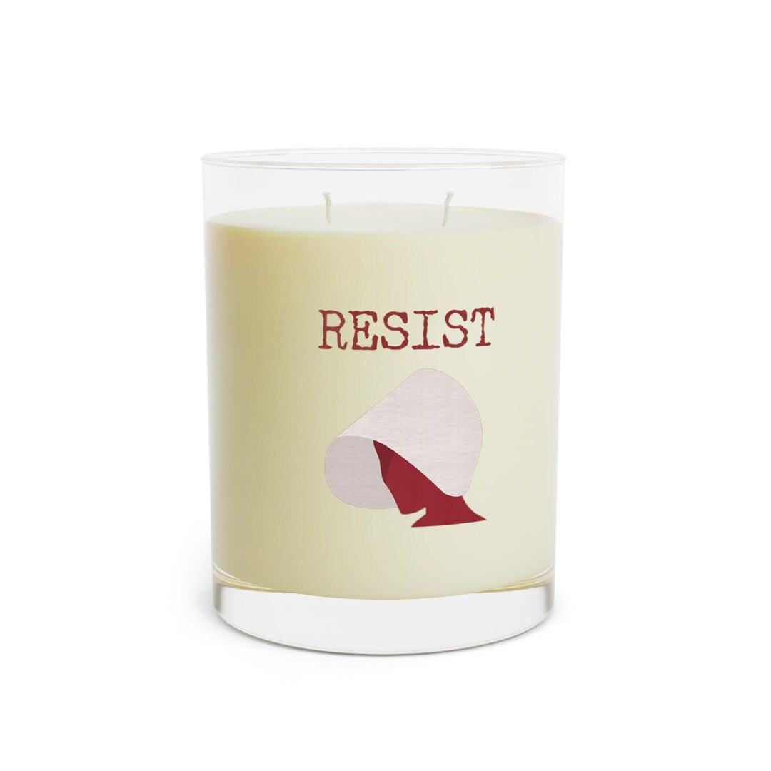 Resist Bold Feminist Symbol of Strength and Defiance Scented Candle ...