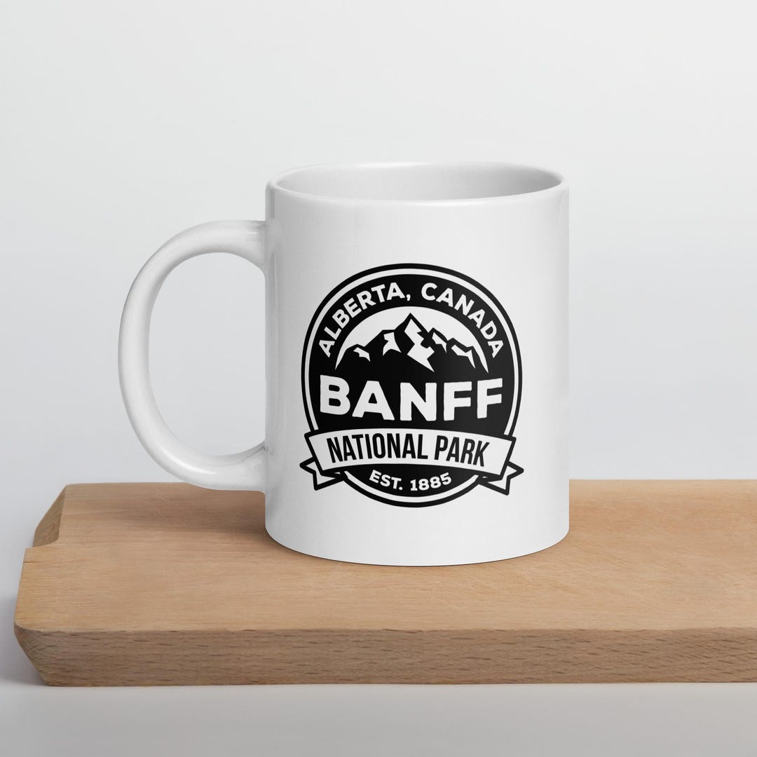 Banff National Park Alberta Canada White Glossy Mug - Etsy