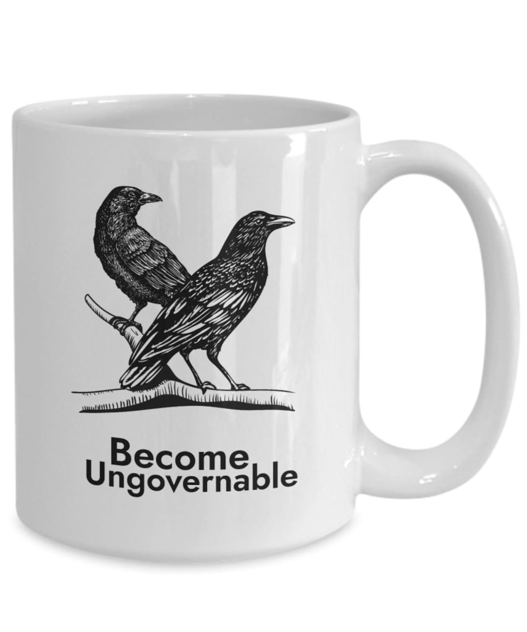 Raven Become Ungovernable Anarchist Bird - Etsy