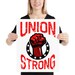 Union Strong Sign Support Unions Union Gift for Union Worker Poster - Etsy