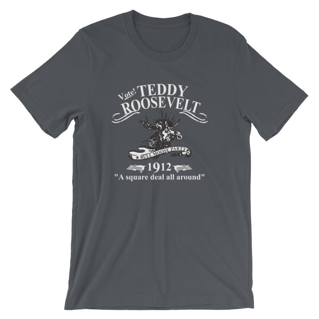 Teddy Roosevelt Short-sleeve Unisex T-shirt | Theodore Roosevelt Bull ...