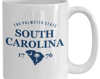 South Carolina Mug - Etsy