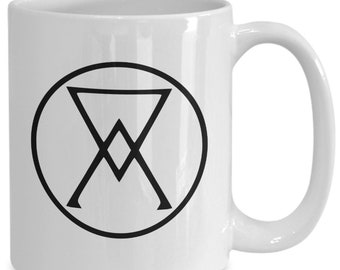 Black Mug Alchemy Symbols Witchy Gift Mug Spell Brew Chemistry Signs ...