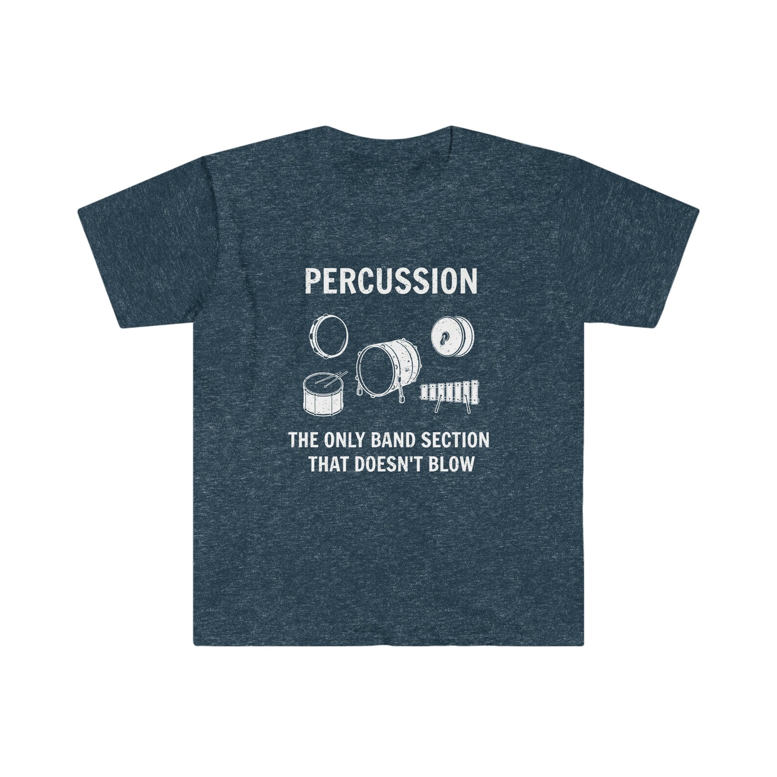 Marching Band Percussion Section Percussionist Drummer Unisex Softstyle ...