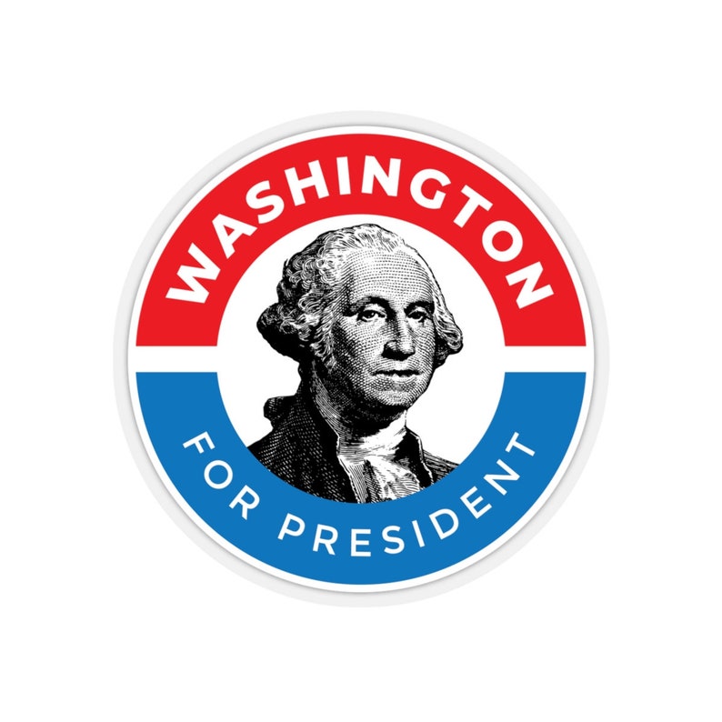 George Washington Sticker POTUS Retro Political - Etsy