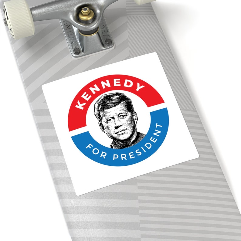 JFK Sticker John F Kennedy Campaign Gift Square Stickers | Etsy