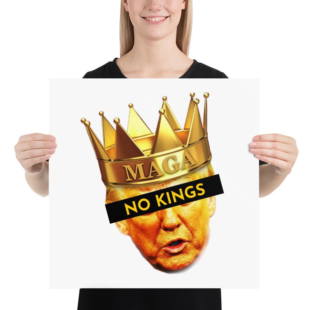No Kings – A Republic, Not a Monarchy Anti-trump Poster - Etsy