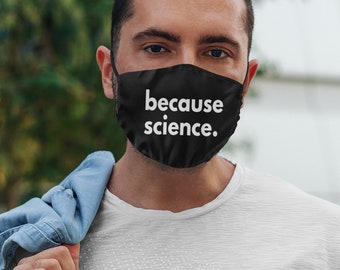 Science Face Mask - Etsy