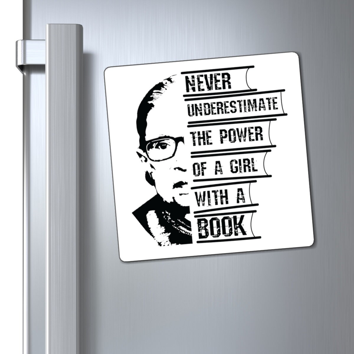 Never Underestimate the Power of a Girl With a Book RBG SCOTUS | Etsy