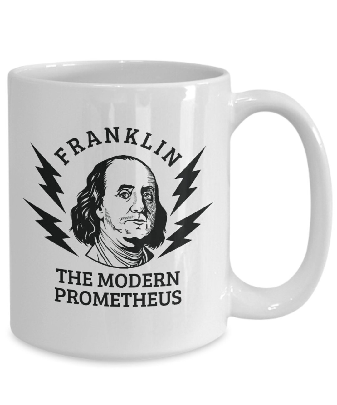 The Modern Prometheus Benjamin Franklin Coffee Mug - Etsy