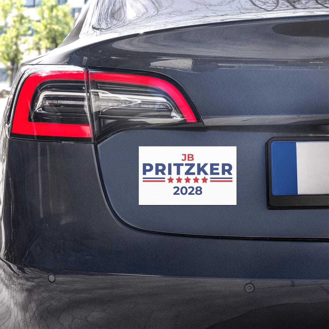 JB Pritzker 2028 Campaign Pritzker for President Car Magnet - Etsy