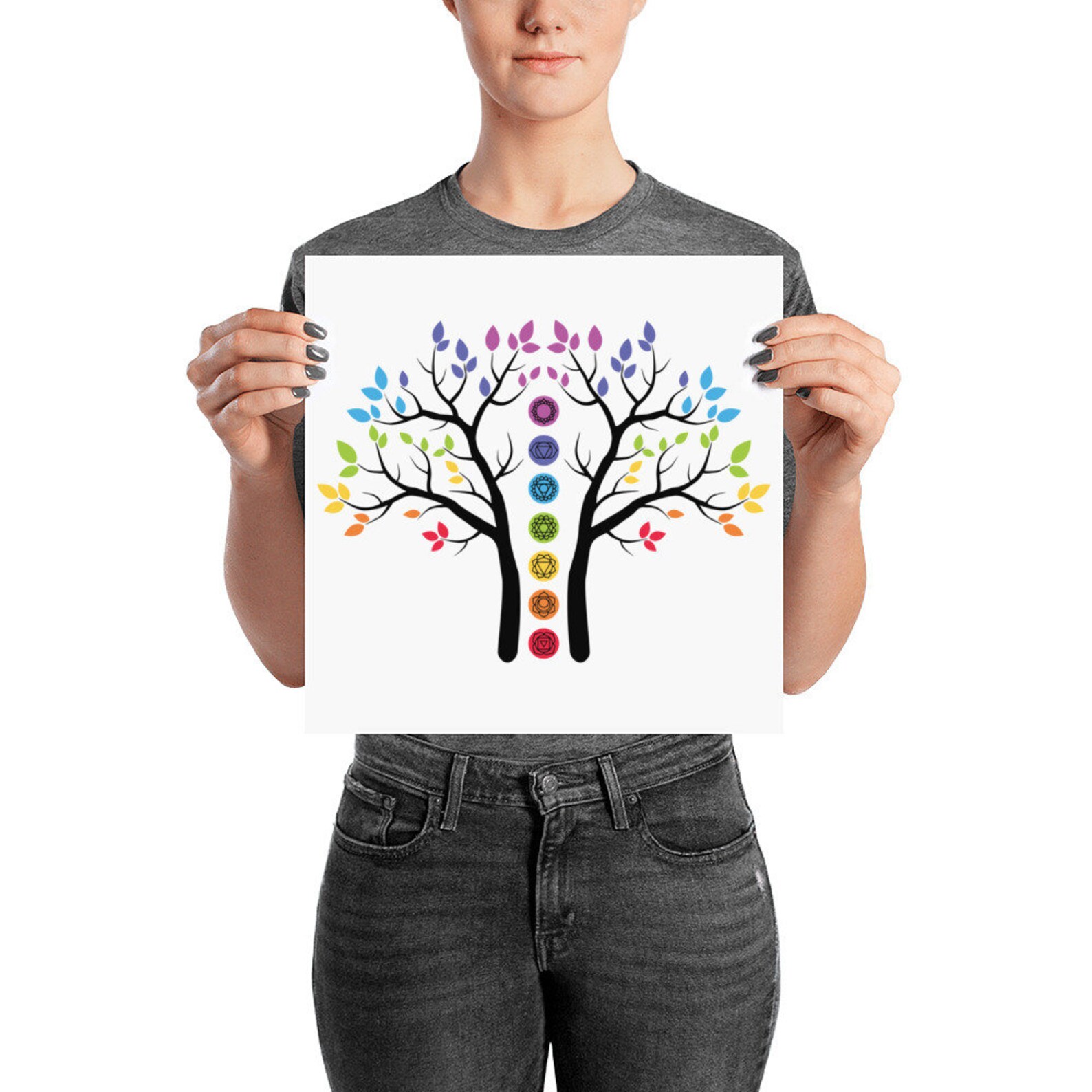 Chakra Tree of Life Poster - Etsy