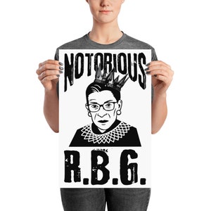 Ruth Bader Ginsburg Notorious RBG Poster - Etsy