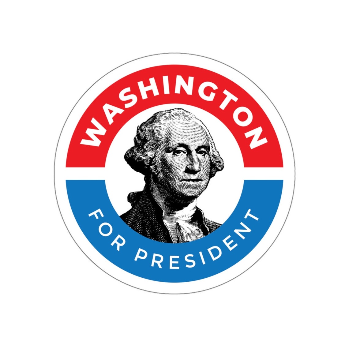 George Washington Sticker POTUS Retro Political - Etsy