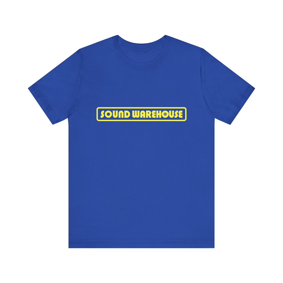 Sound Warehouse Logo Retro Music Fan Record Store Unisex Jersey Short ...