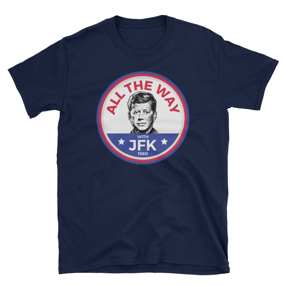 JFK Campaign Shirt President John F Kennedy Gift Short-sleeve - Etsy