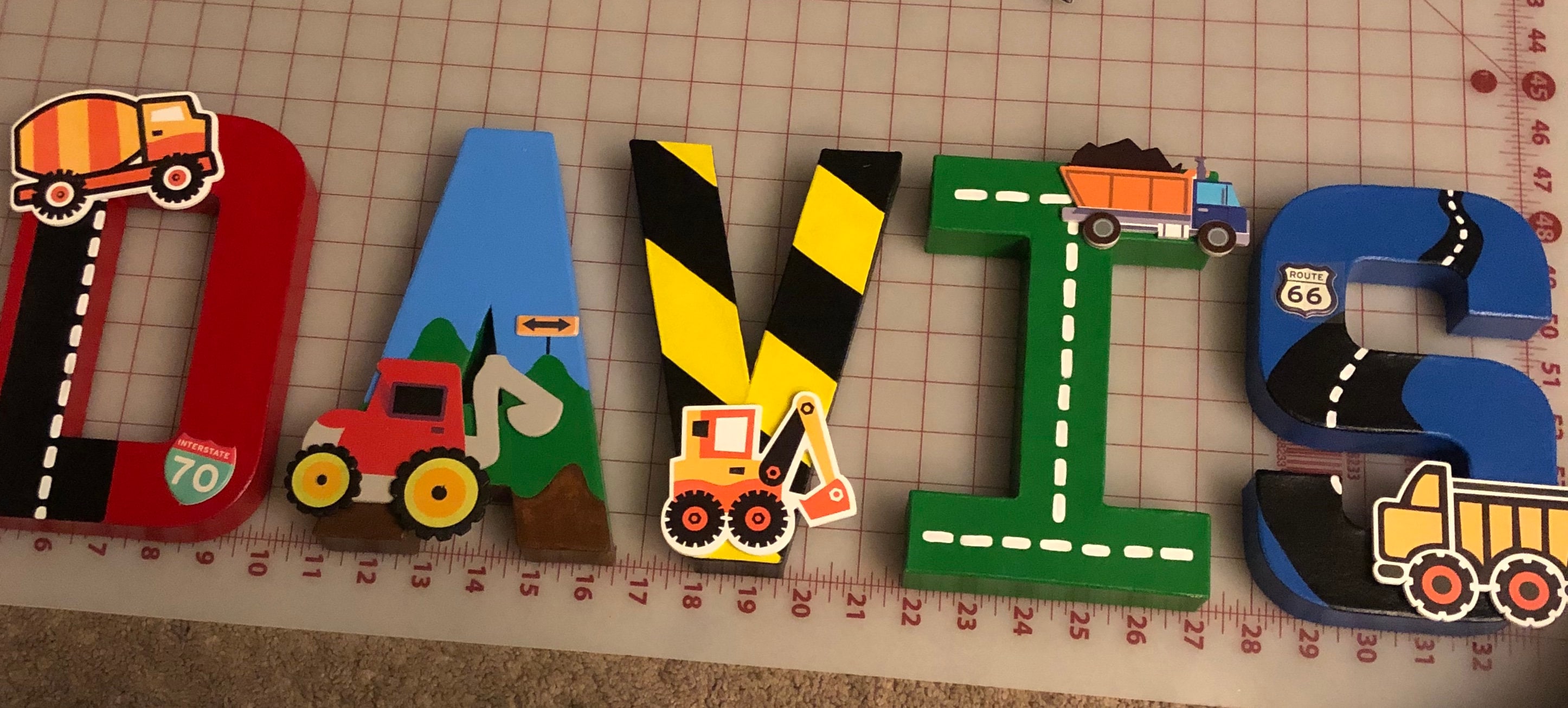 Construction Theme Paper Mache Letters - Etsy