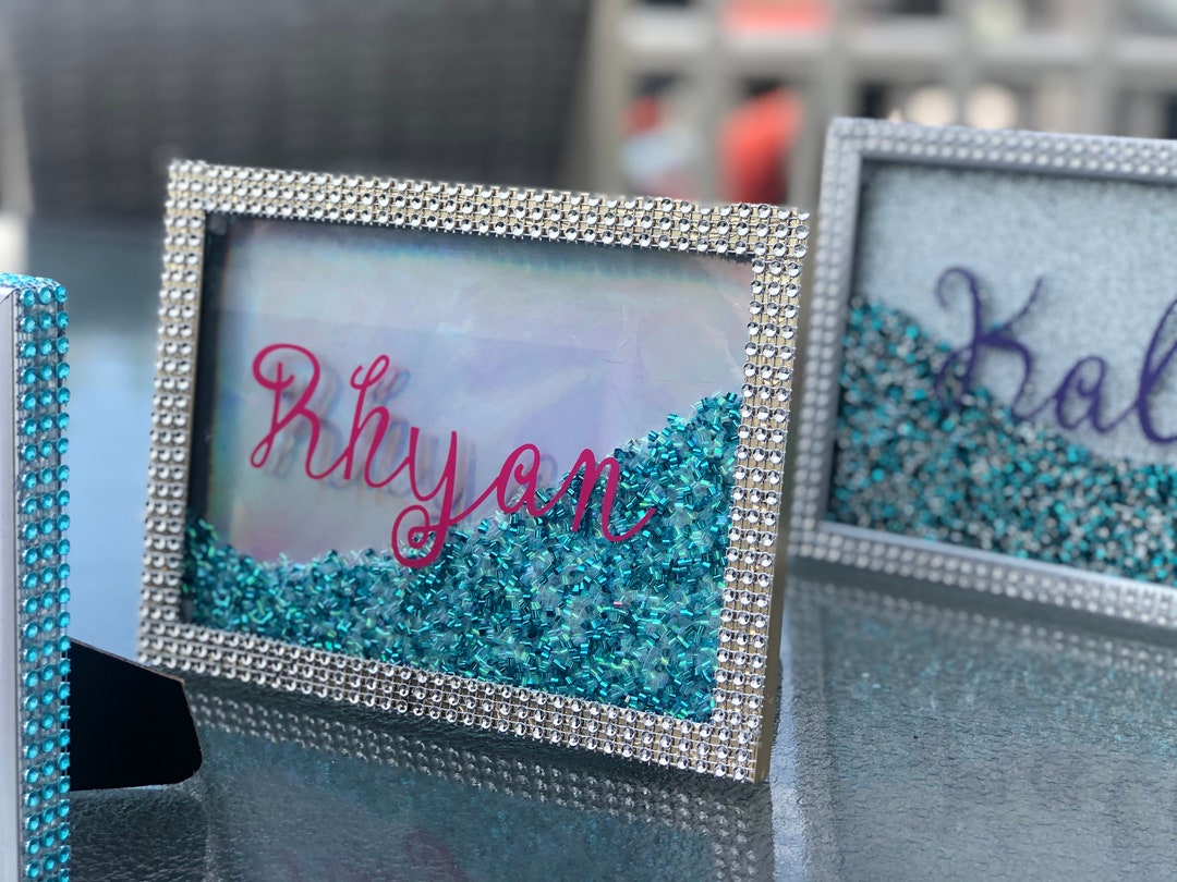 Kids Shaker Frame, Girls Room Decor, Bling, Glam, Gifts for Girls - Etsy