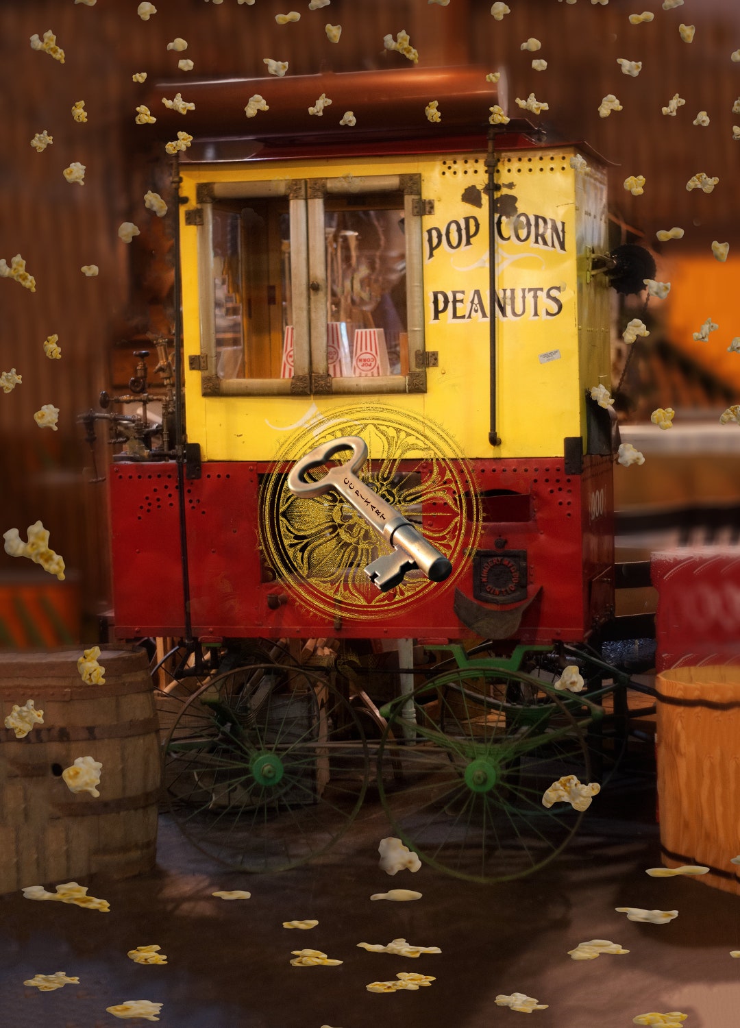 Popcorn Stand Backdrop Popcorn Overlay Included Free - Etsy