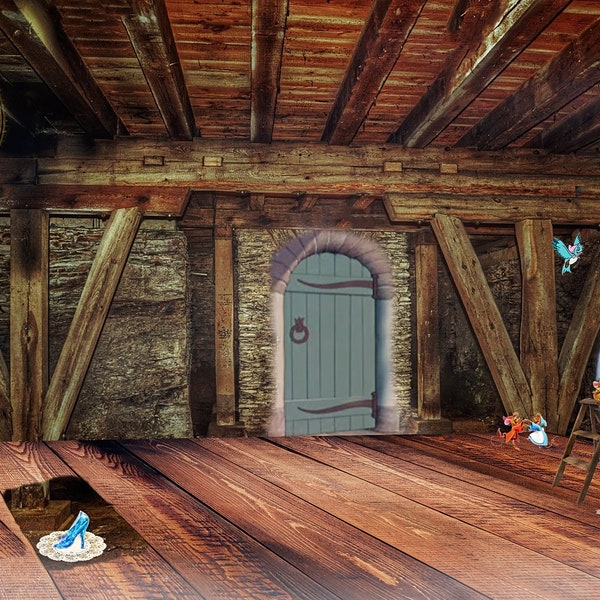 Attic Backdrop - Etsy