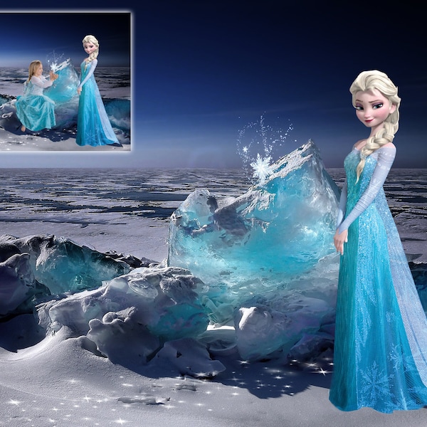 Frozen Backdrop - Etsy