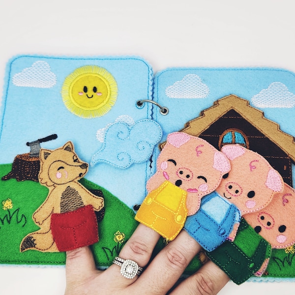 Wolf Finger Puppet - Etsy