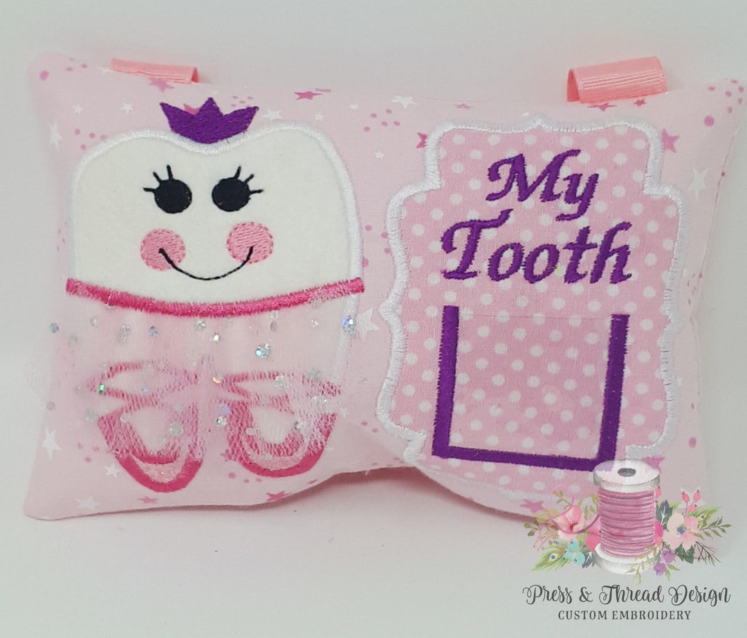 Ballerina Tooth Fairy Pillow | Personalized Pillow for Kids | Lost ...
