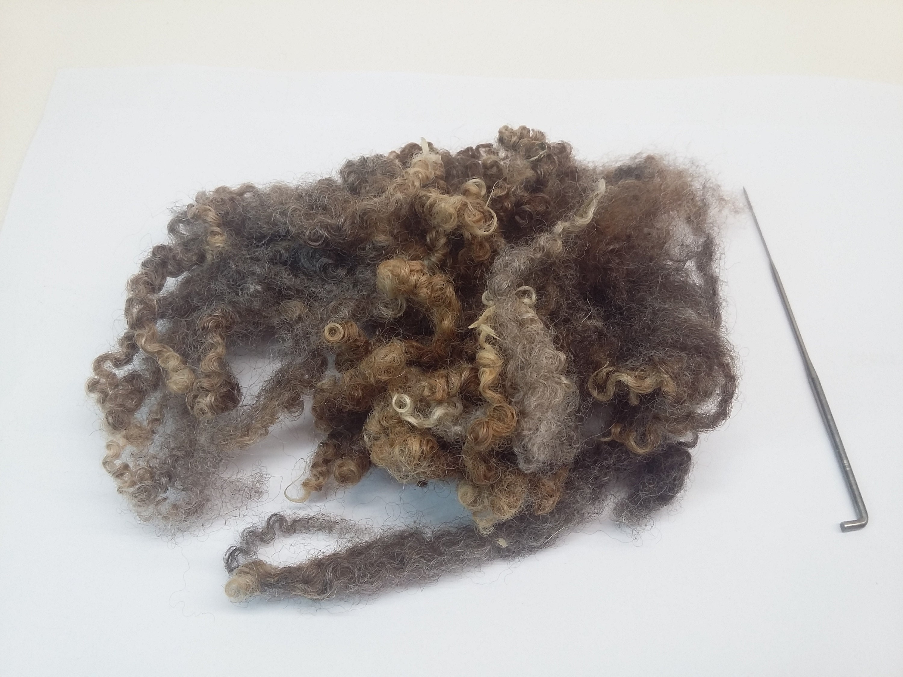 Shades of Green Wool Curls, Blue Face Leicester Wool Curls , Angus ...