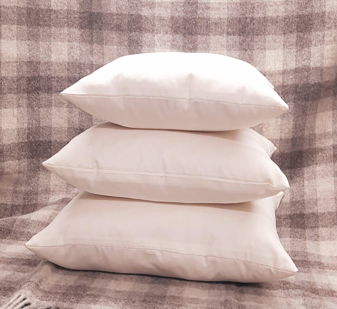 Adjustable Scottish Wool Cushion Insert Made With Cambric Cotton Cover ...