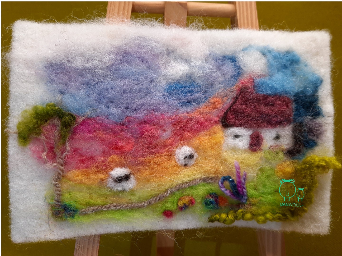 Needle Felt Wool Wadding: Picture Backing Material for Needle Felting ...