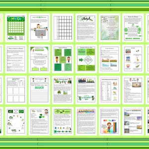 March, Unit Study, Homeschool, St. Patrick's Day, Printable, Spring ...