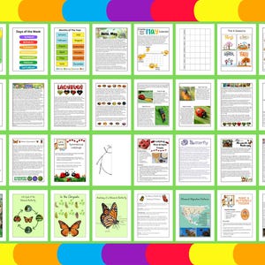 May, Unit Study, Homeschool, Printable, Ladybug, Butterfly, Grasshopper ...