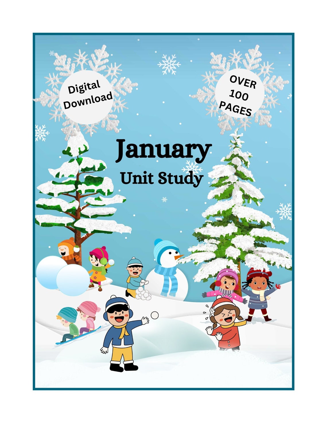 January, Unit Study, Winter, Homeschool, Snow Flake, Iditarod, Winnie ...