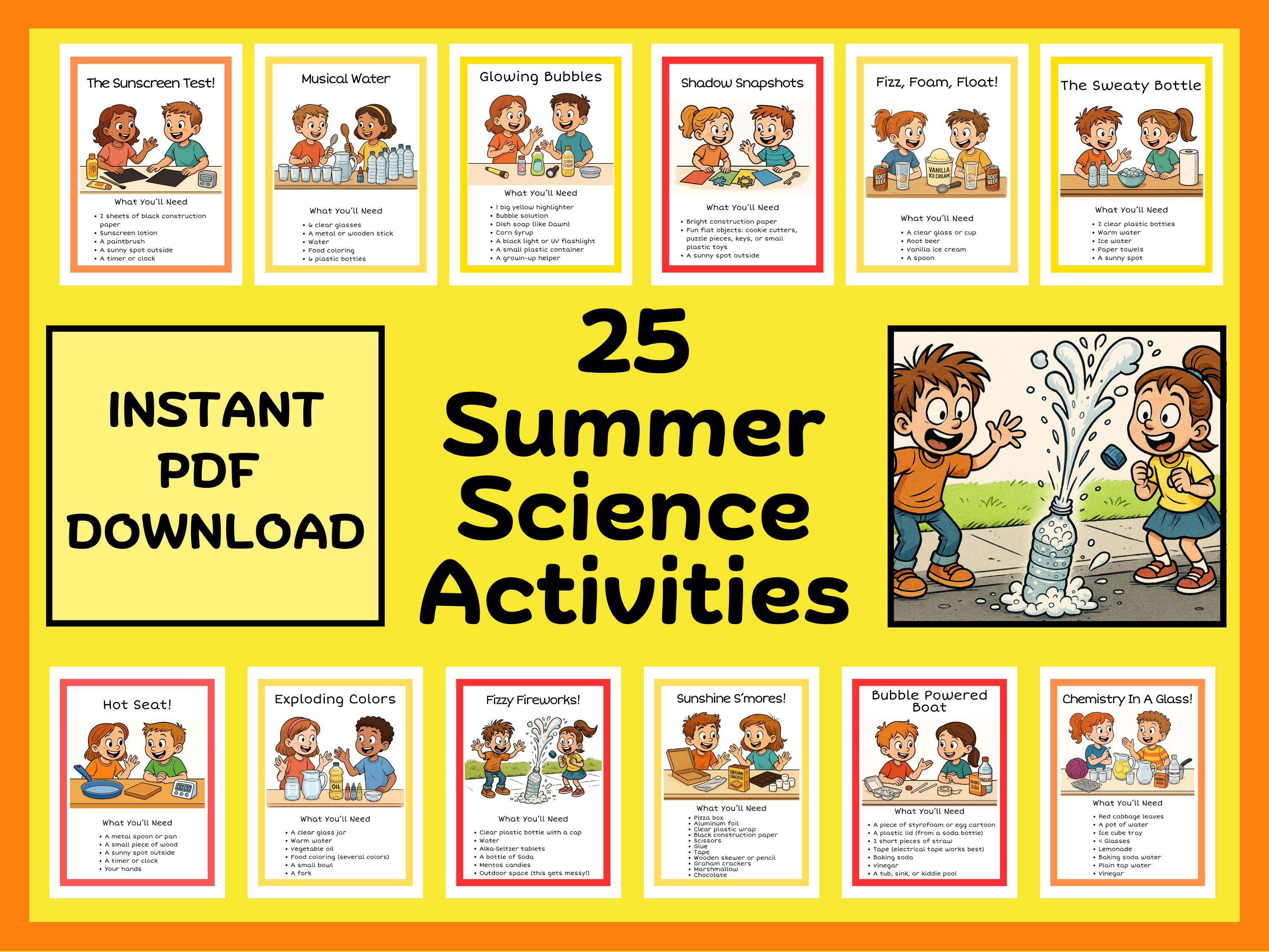 Summer Science Experiments : 25 Summer Science Activities – the ...