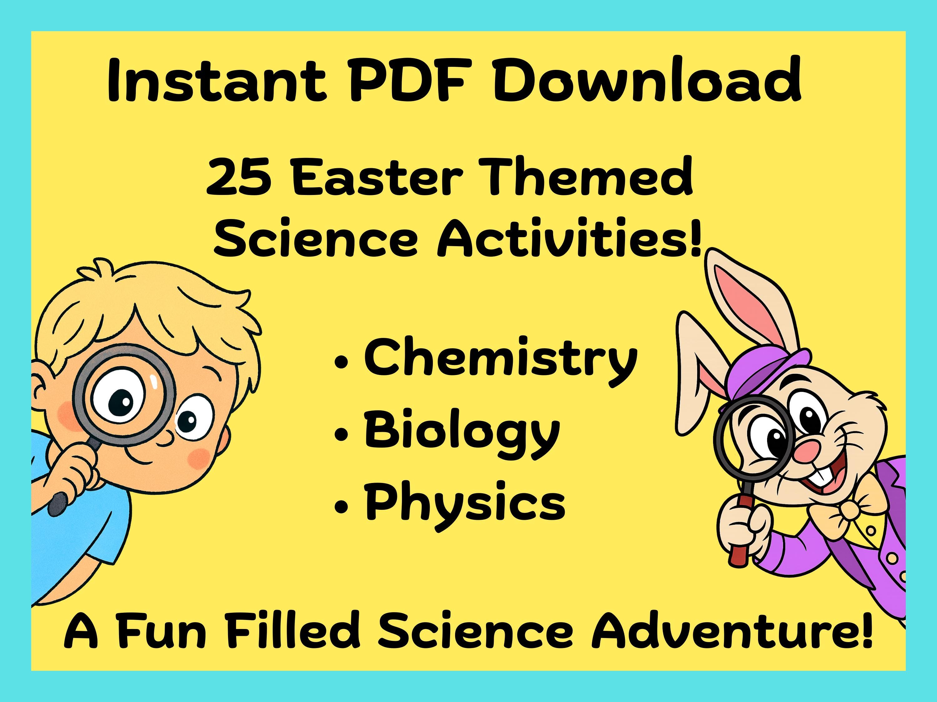 Easter Science Experiments: 25 Fun Experiments (instant PDF Download ...
