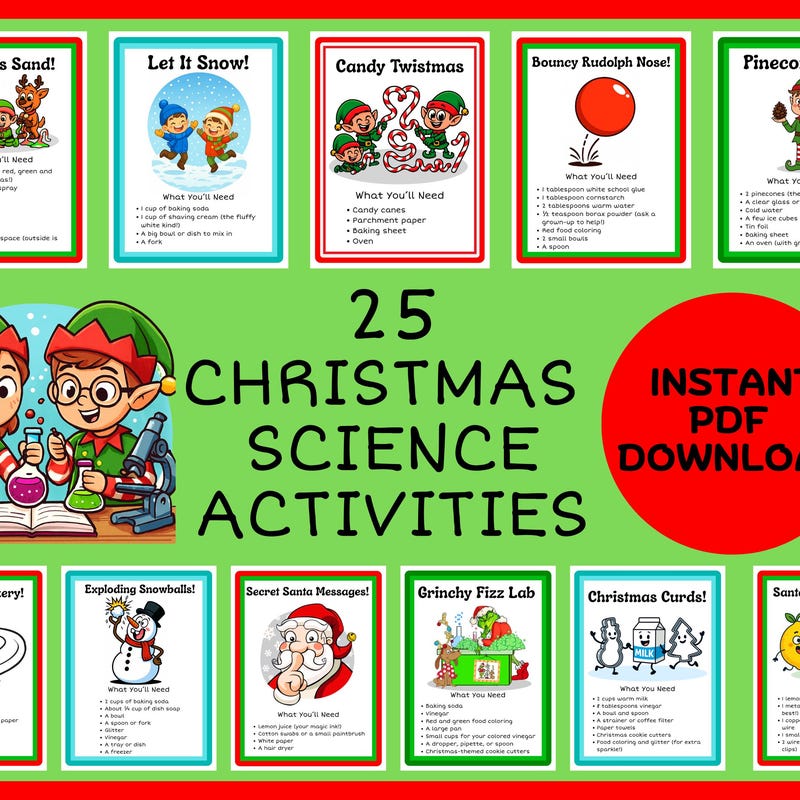 Christmas Science Lesson - Etsy