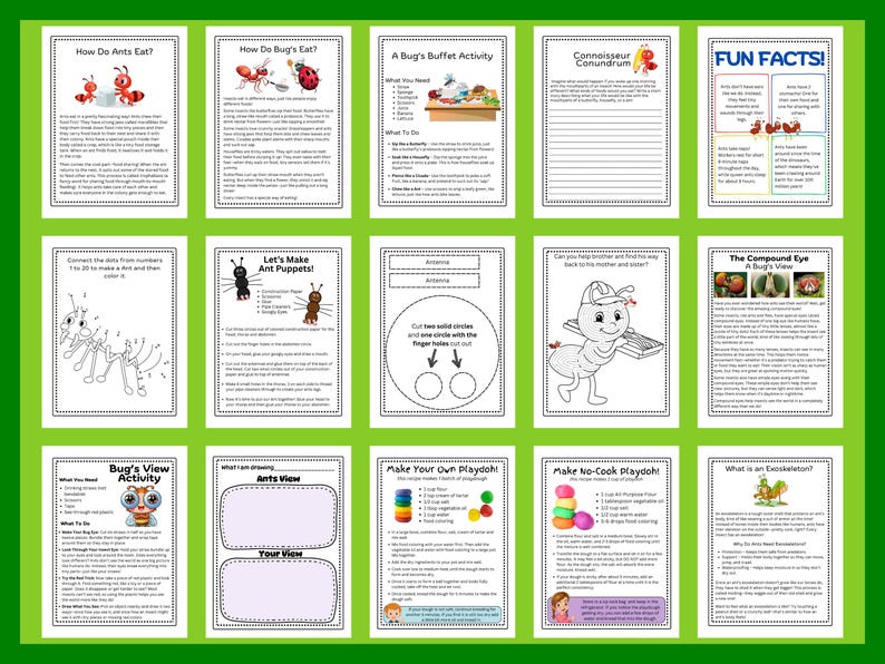 Ant, Unit Study, Insect, Homeschool, STEM, Digital, Printable, Bugs ...