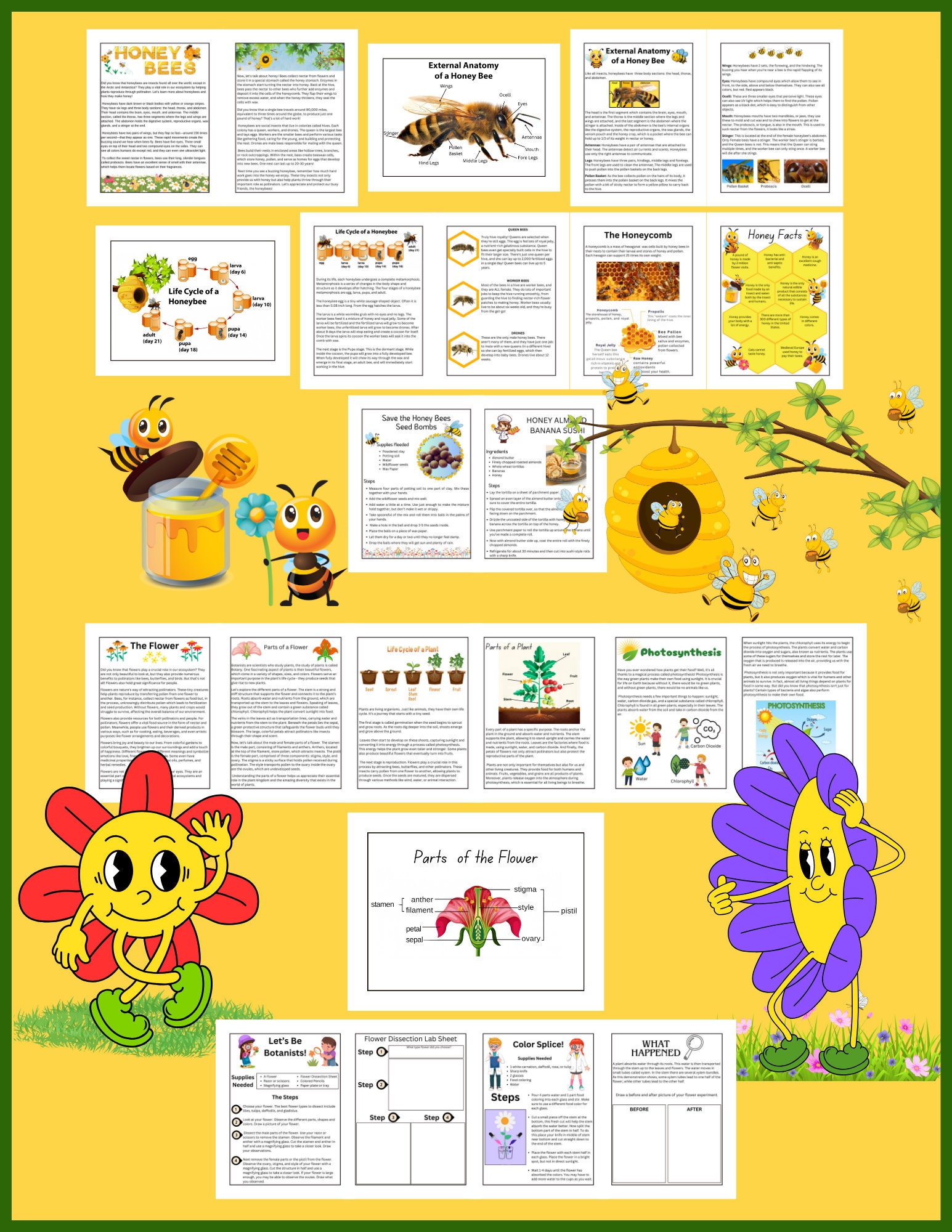 April,unit Study, Homeschool, Honey Bee, Frog, Toad, Earthworm, Spring ...