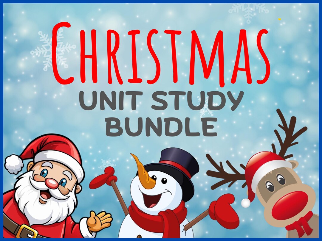 Christmas, Unit Study, Winter, Homeschool, Snowflake, December, Holiday ...