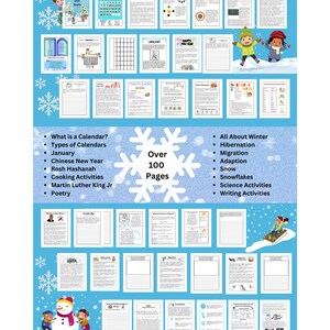 January, Unit Study, Winter, Homeschool, Snow Flake, Iditarod, Winnie ...