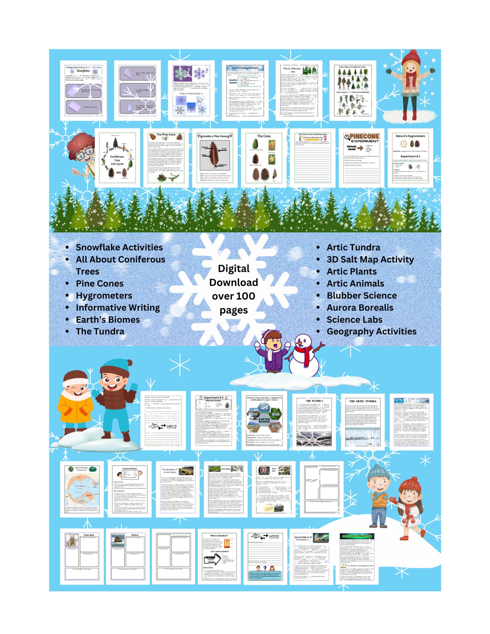 January, Unit Study, Winter, Homeschool, Snow Flake, Iditarod, Winnie ...