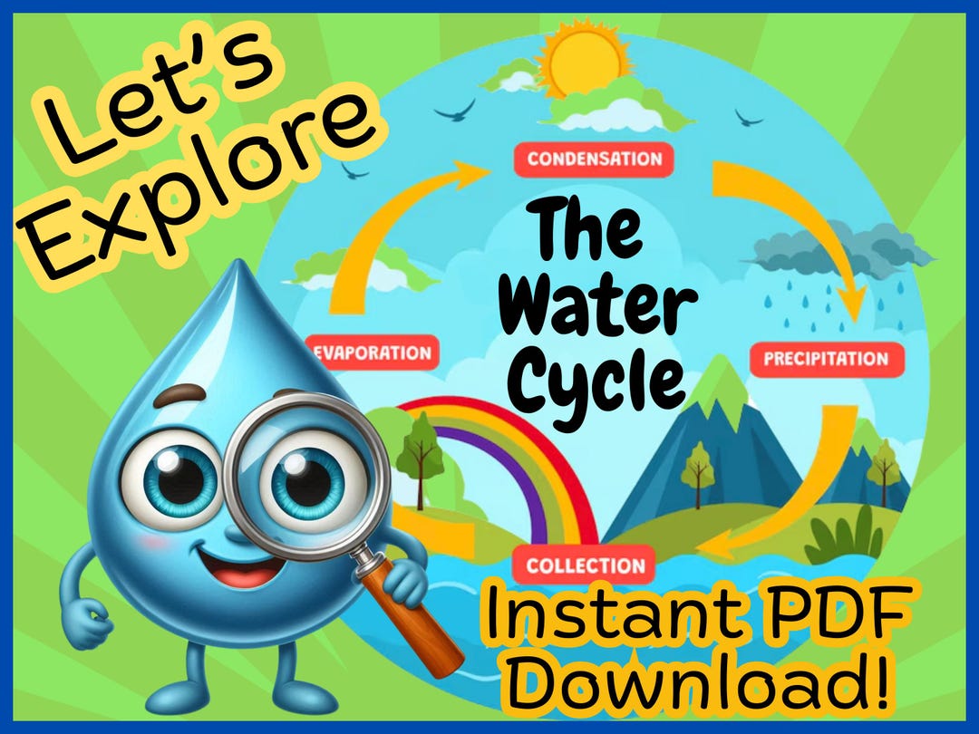 The Water Cycle, Unit Study, Homeschool, Printable, Digital, Teaching ...