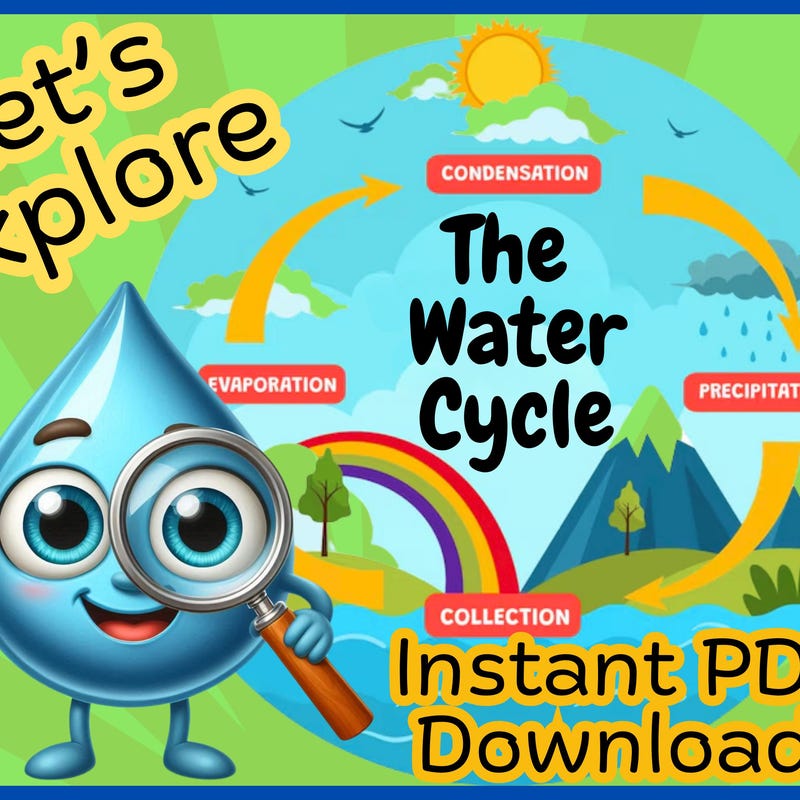 Water Cycle Poster - Etsy