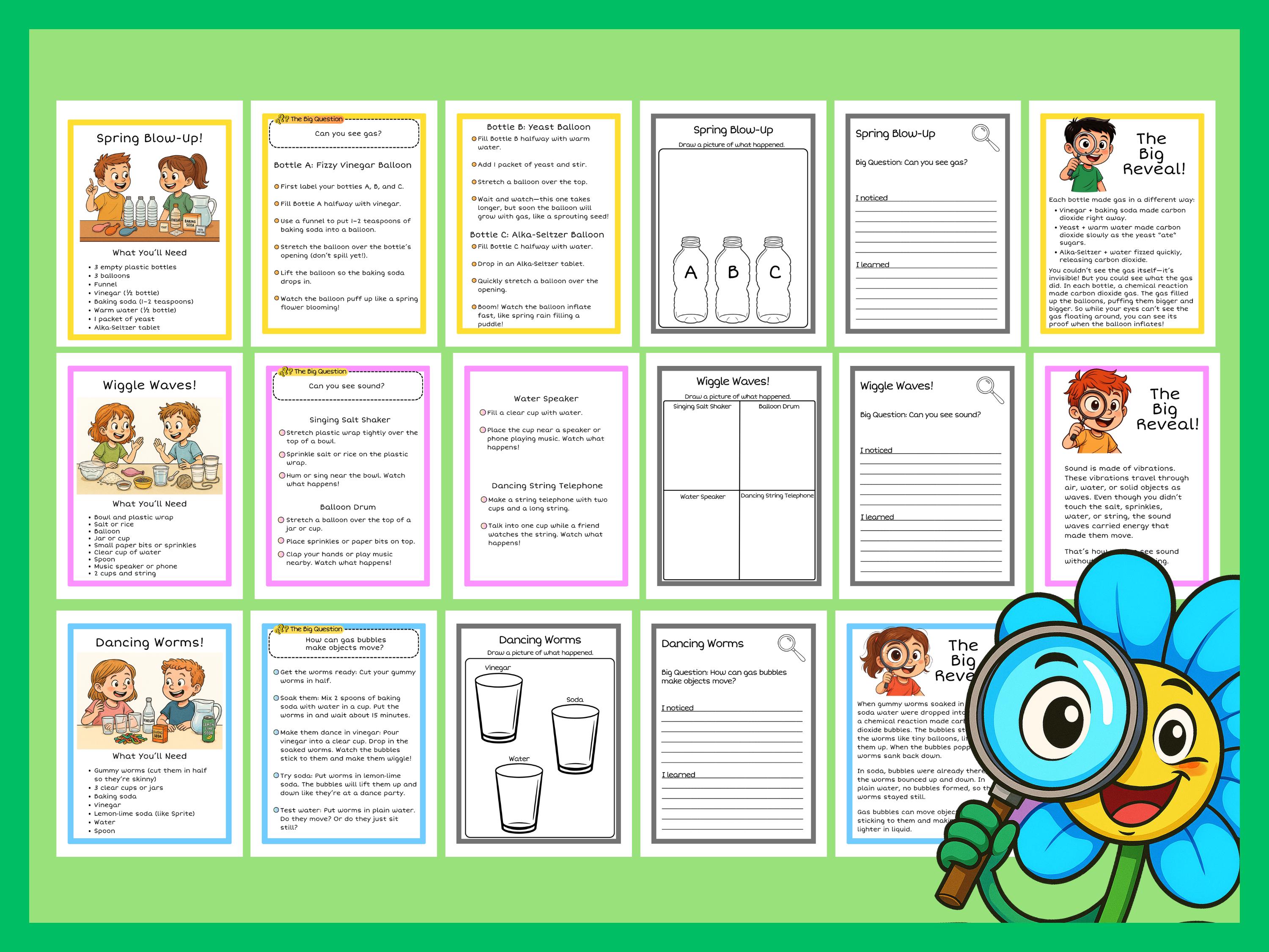 Spring Science Experiments – 25 Hands-on Experiments for Kids! - Etsy