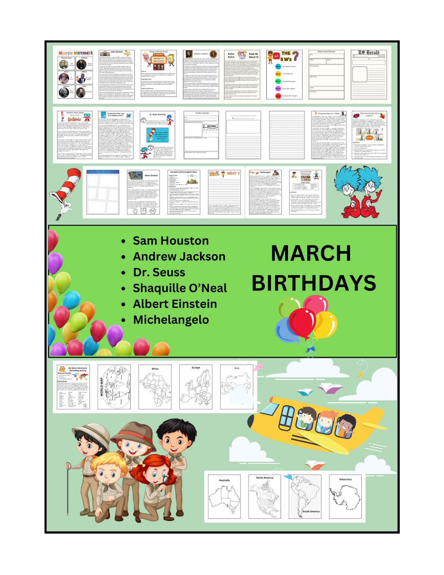 March, Unit Study, Homeschool, St. Patrick's Day, Easter, Spring, Wind ...